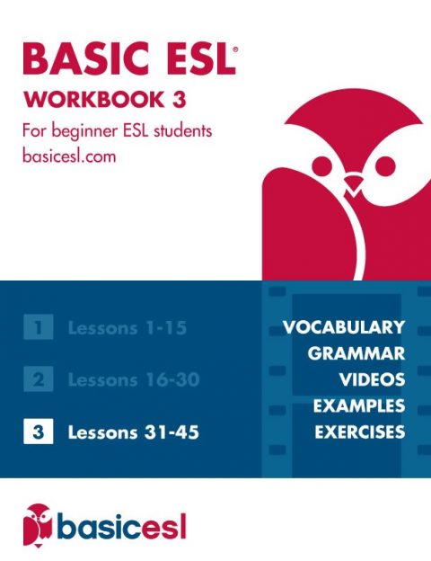 Beginner ESL Workbooks Lessons - Grammar & Vocabulary